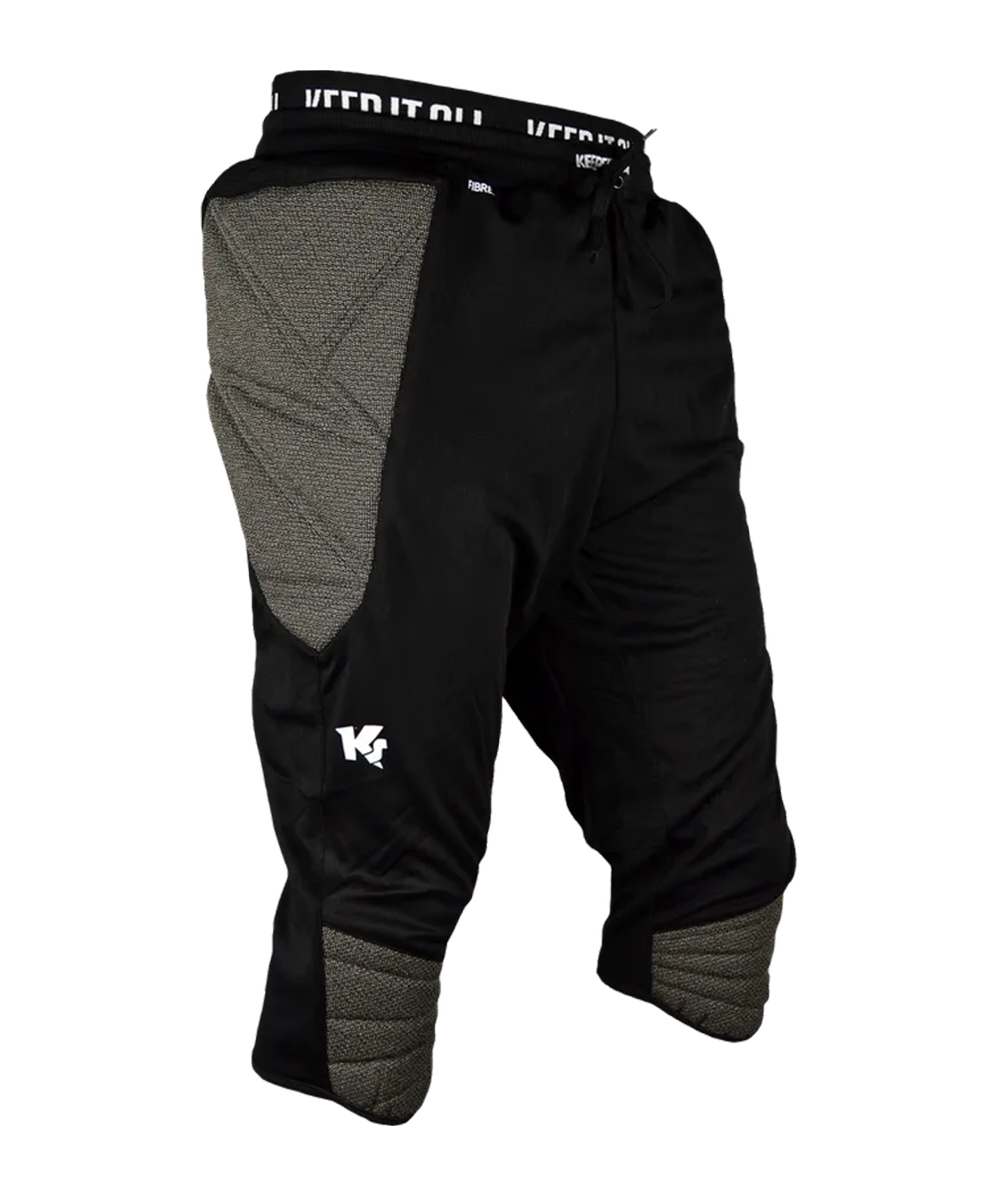 KEEPERsport GK Pants RobustPadded 3/4 Junior - Nero