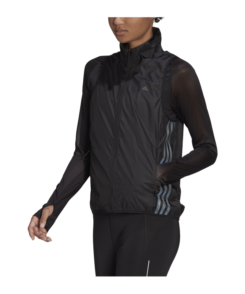 adidas Identity Vest Running Women - Schwarz