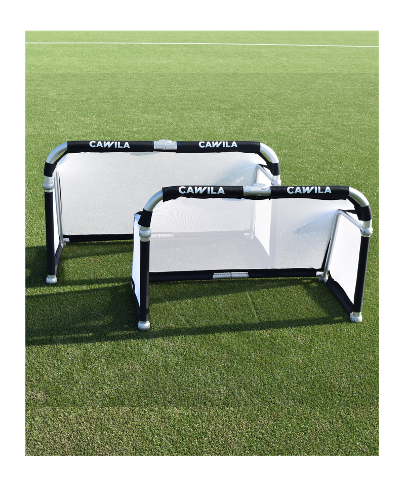 Cawila Fußball Minitor | Alu Klapptor NEXT GEN | 150 x 100cm - silver