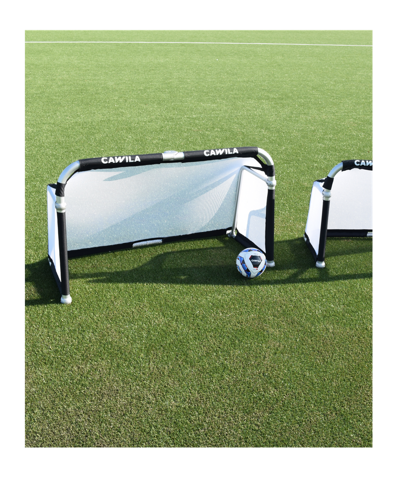 Cawila Fußball Minitor | Alu Klapptor NEXT GEN | 150 x 100cm - silver