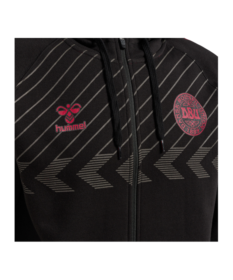 Hummel DBU Dänemark Fan Jacket - Noir