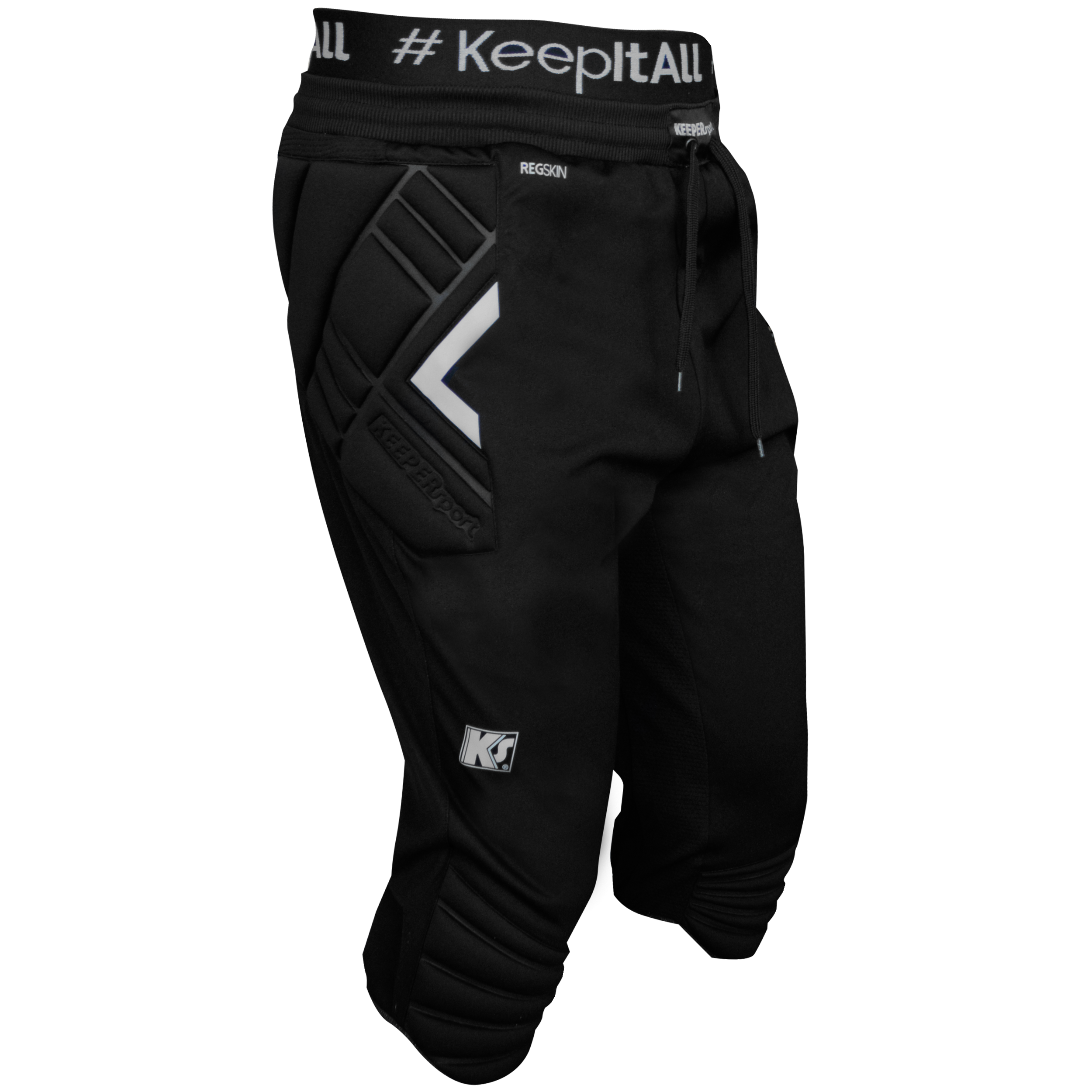 KEEPERsport Pant Basicpadded 3/4 RegSkin - Noir