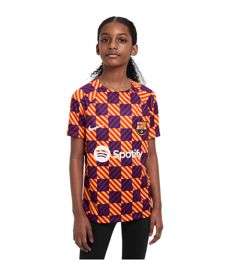 Nike FC Barcelona Prematch Shirt 2022/2023 Kids - Gelb